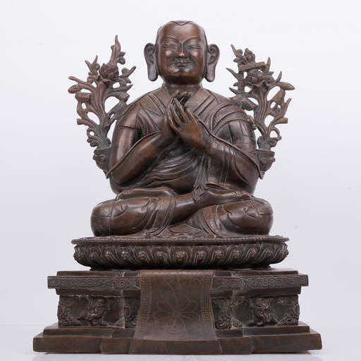 A Brilliant Alloy Copper Figure Of Brog.mi With Inscriptions