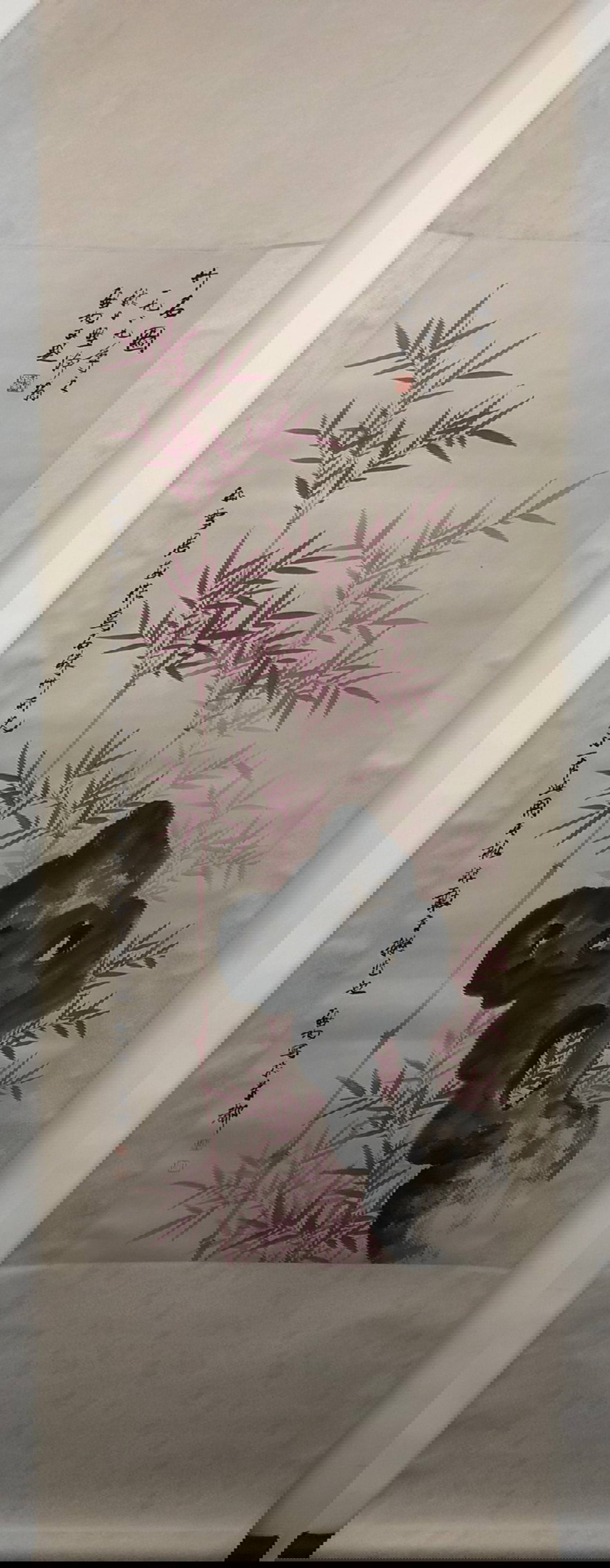 An Excellent Chinese Ink Painting Hanging Scroll By Qi Gong Auction