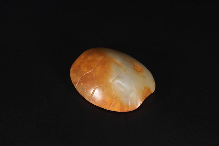 A Very Rare And Fine Hongshan Culture Jade Turtle Shell