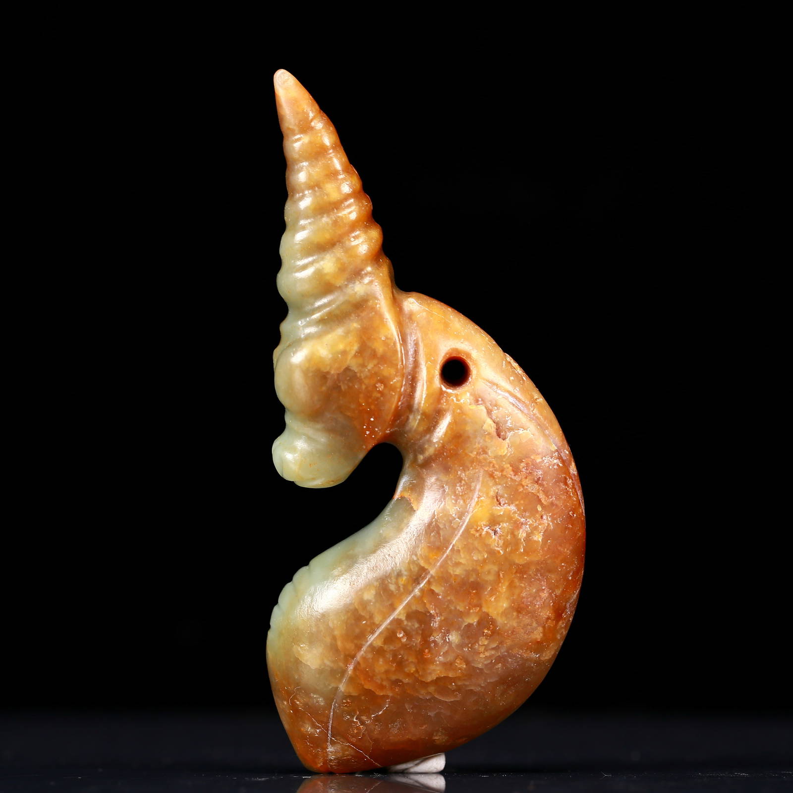An Archaic Jade 'auspicious Beast' Decoration From Hong Shan Culture ...