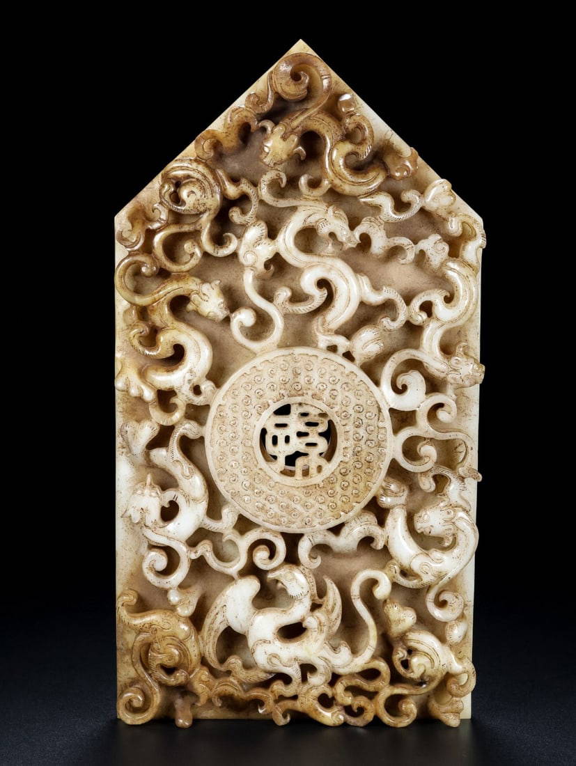 An Excellent White Jade 'poem' Teapot With A Cloisonne 'scrolling Lotus ...