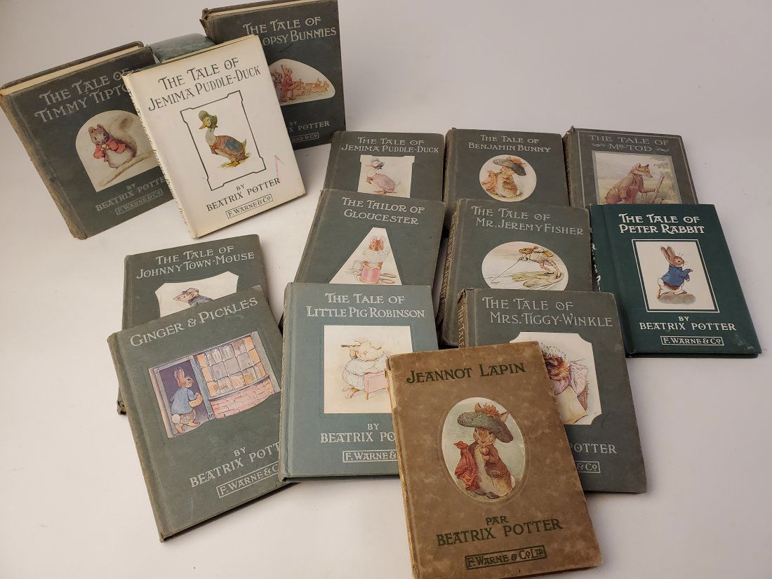 14 Volumes Of Beatrix Potter Books 1930s And 1940s