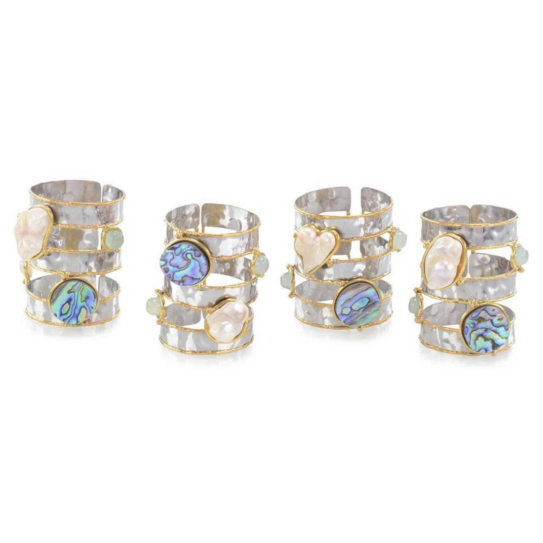 Set Of Twelve Jeweled Napkin Rings Auction