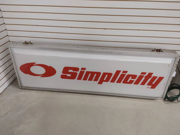 Simplicity lighted sign - Jan 01, 2022 | Freeman Yoder Auctions in PA