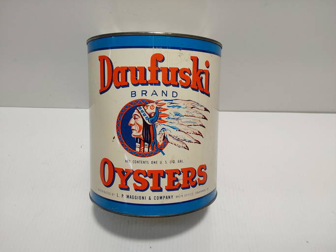 Daufuski Oyster can (#0091) on Jan 28, 2023 | Freeman Yoder Auctions in PA