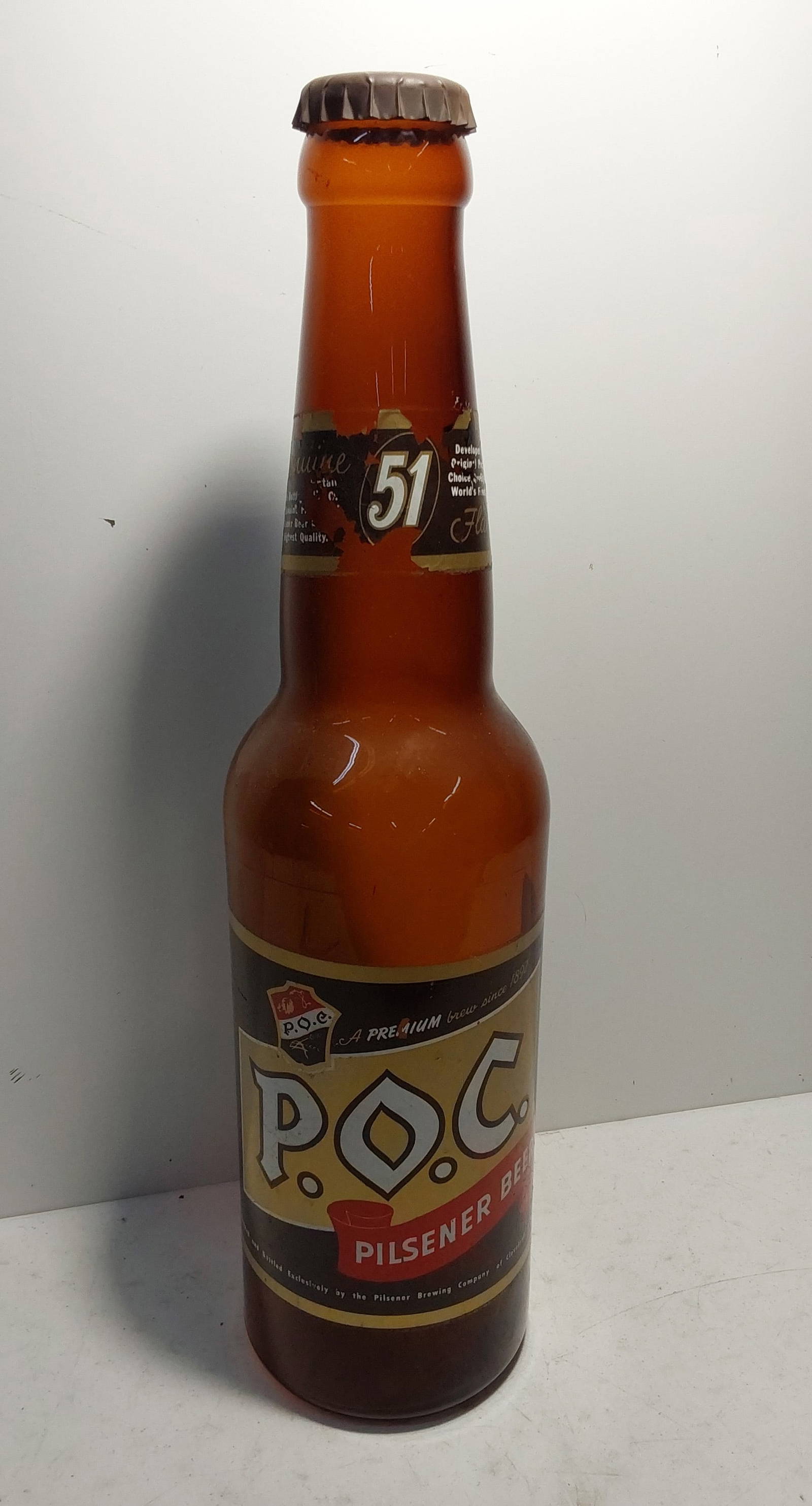 P.o.c. Beer Display Bottle Auction