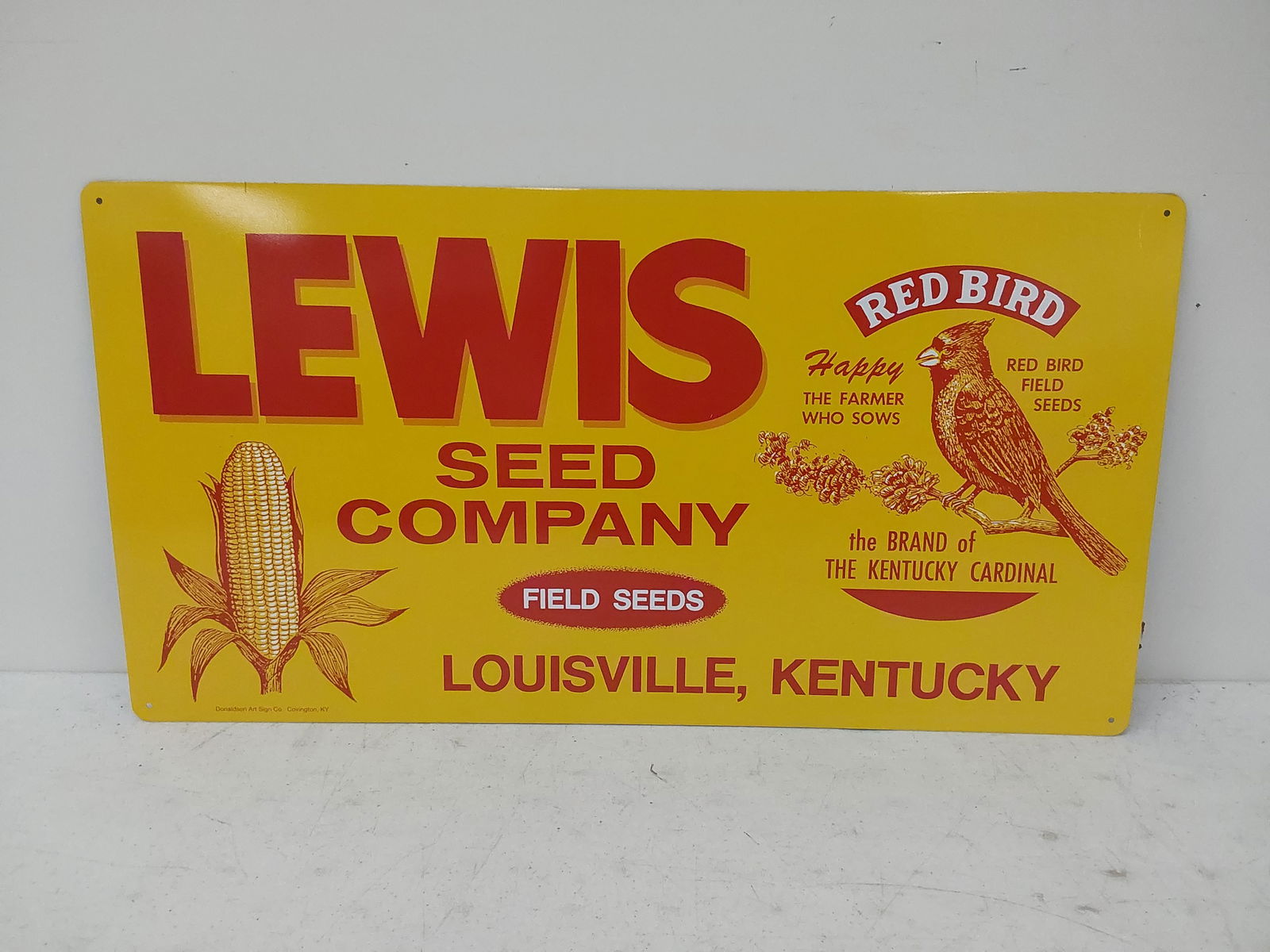 Nos Lewis Seed Company Sst Sign Auction