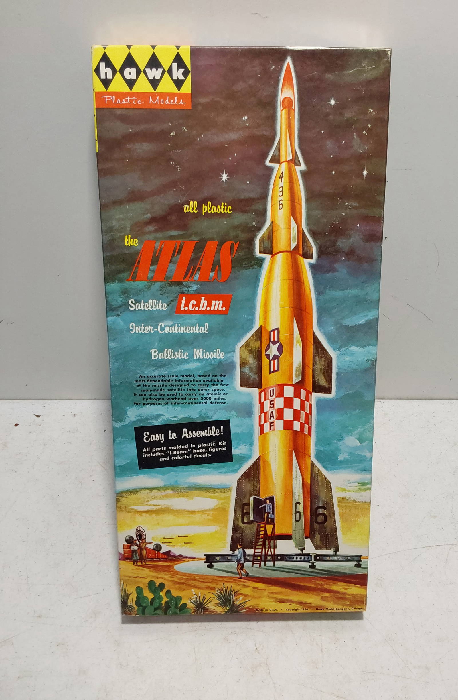 Hawk Atlas Satellite Rocket Model Auction