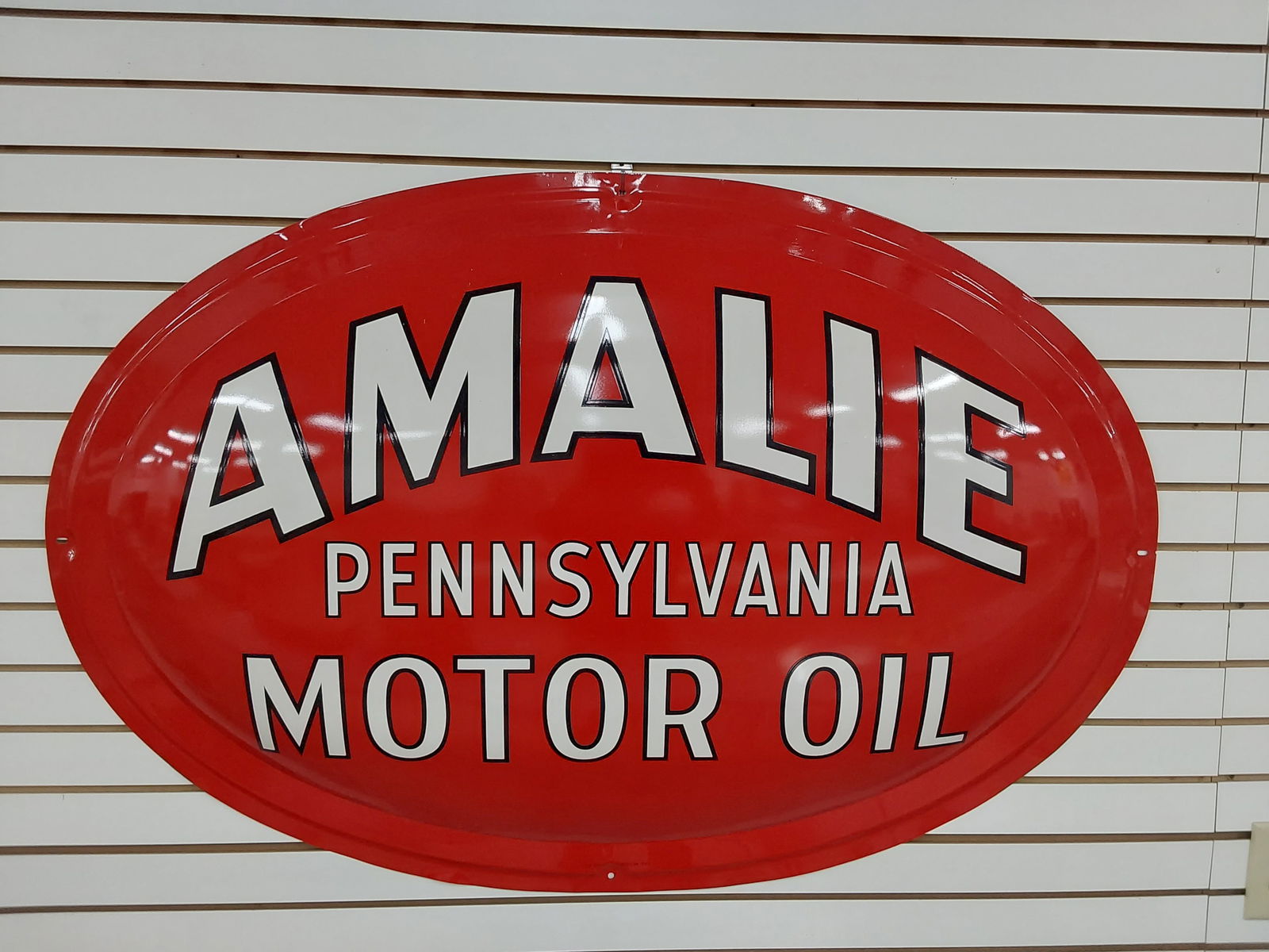 Nos Amalie Motor Oil Sst Sign Auction