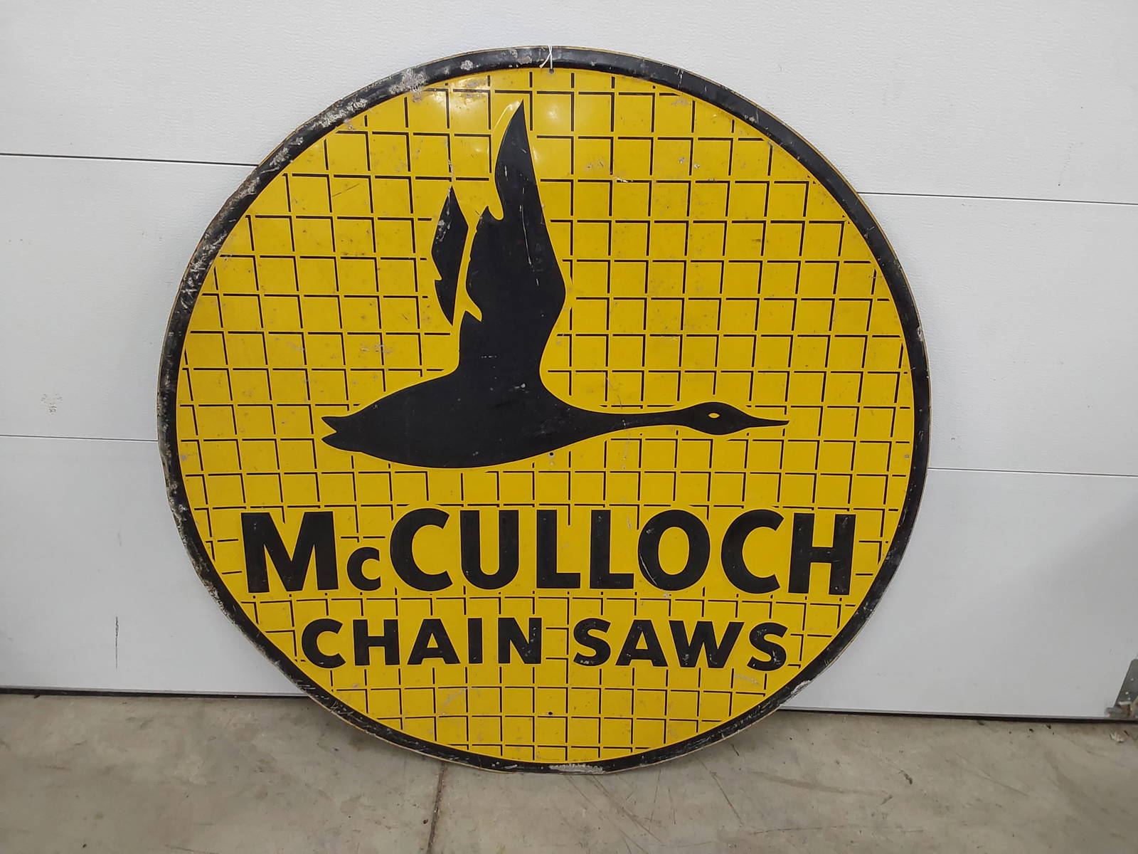 Mcculloch Chain Saws Sst Sign Auction