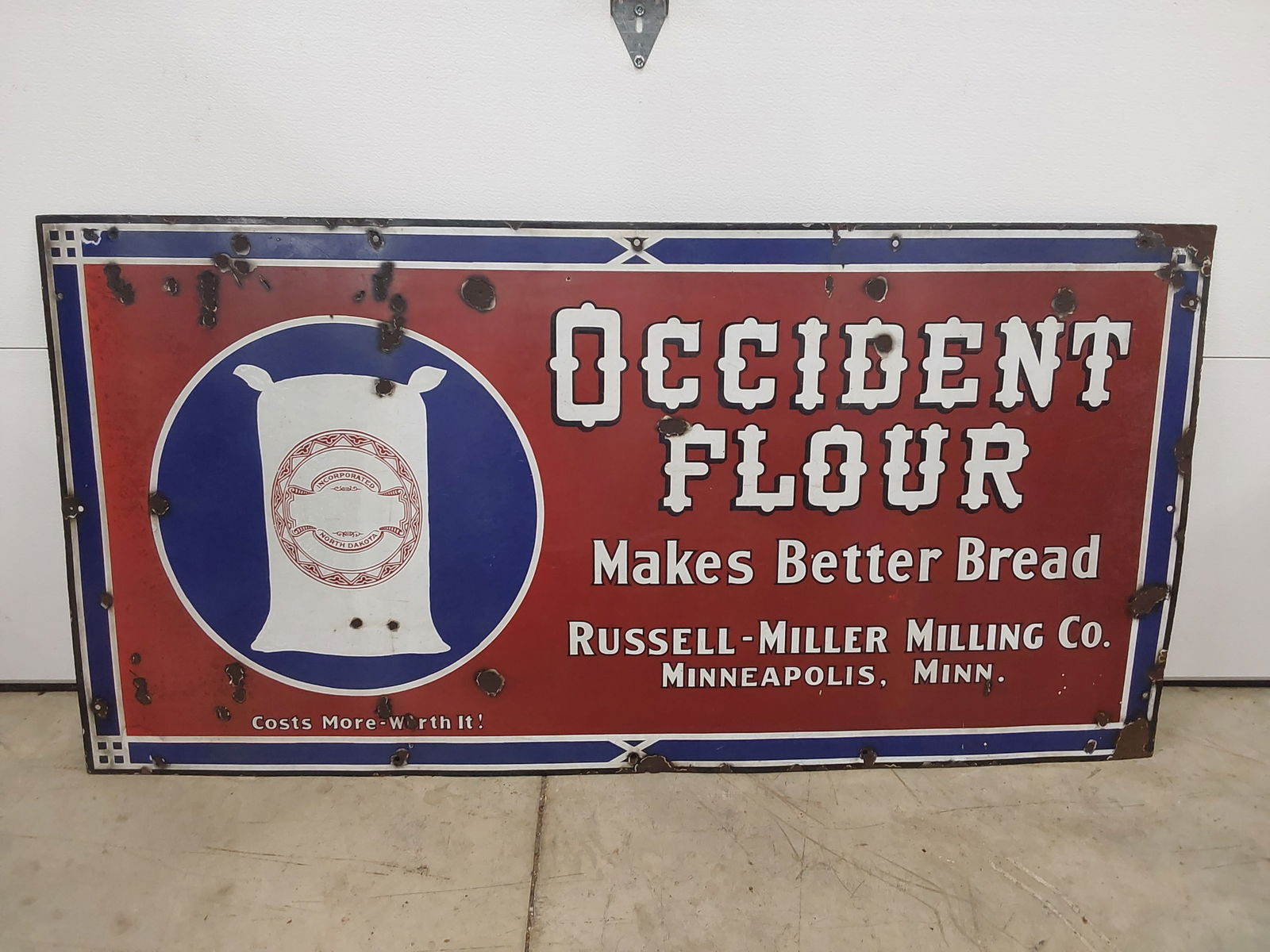 Occident Flour Ssp Sign Auction