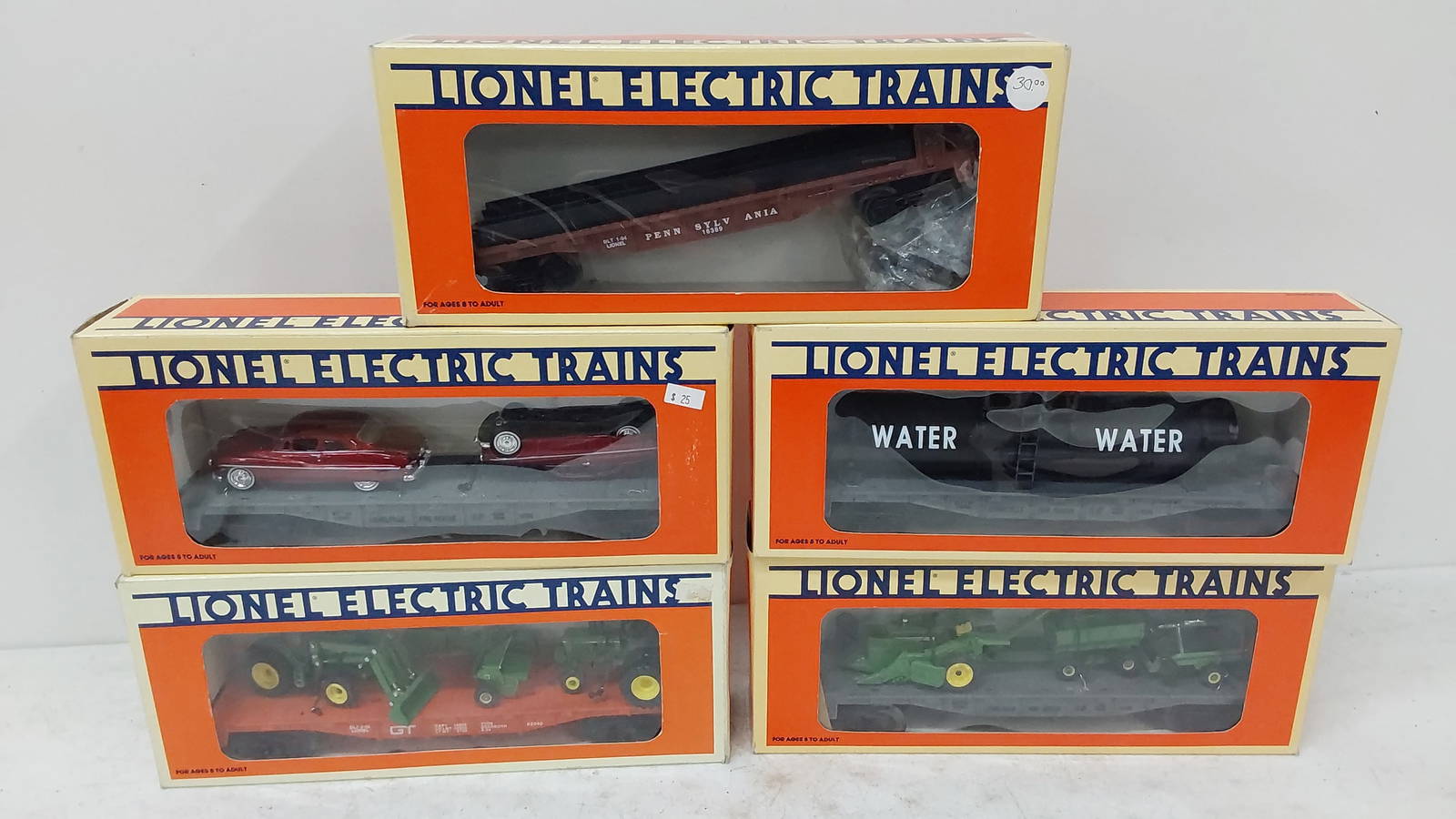 (5) Lionel Train Cars In Boxes Auction