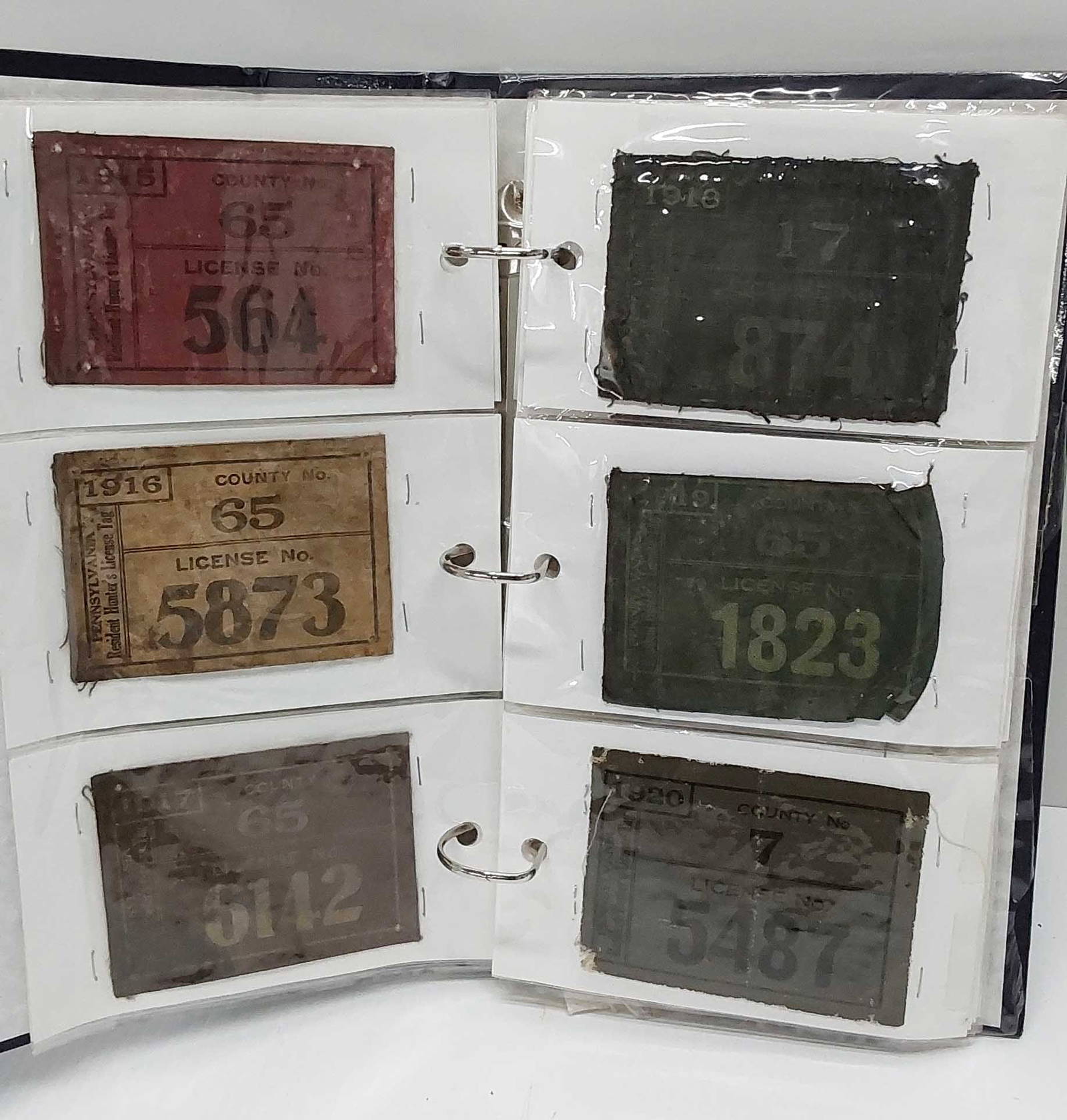 Album Of Pa Hunting Licenses Auction