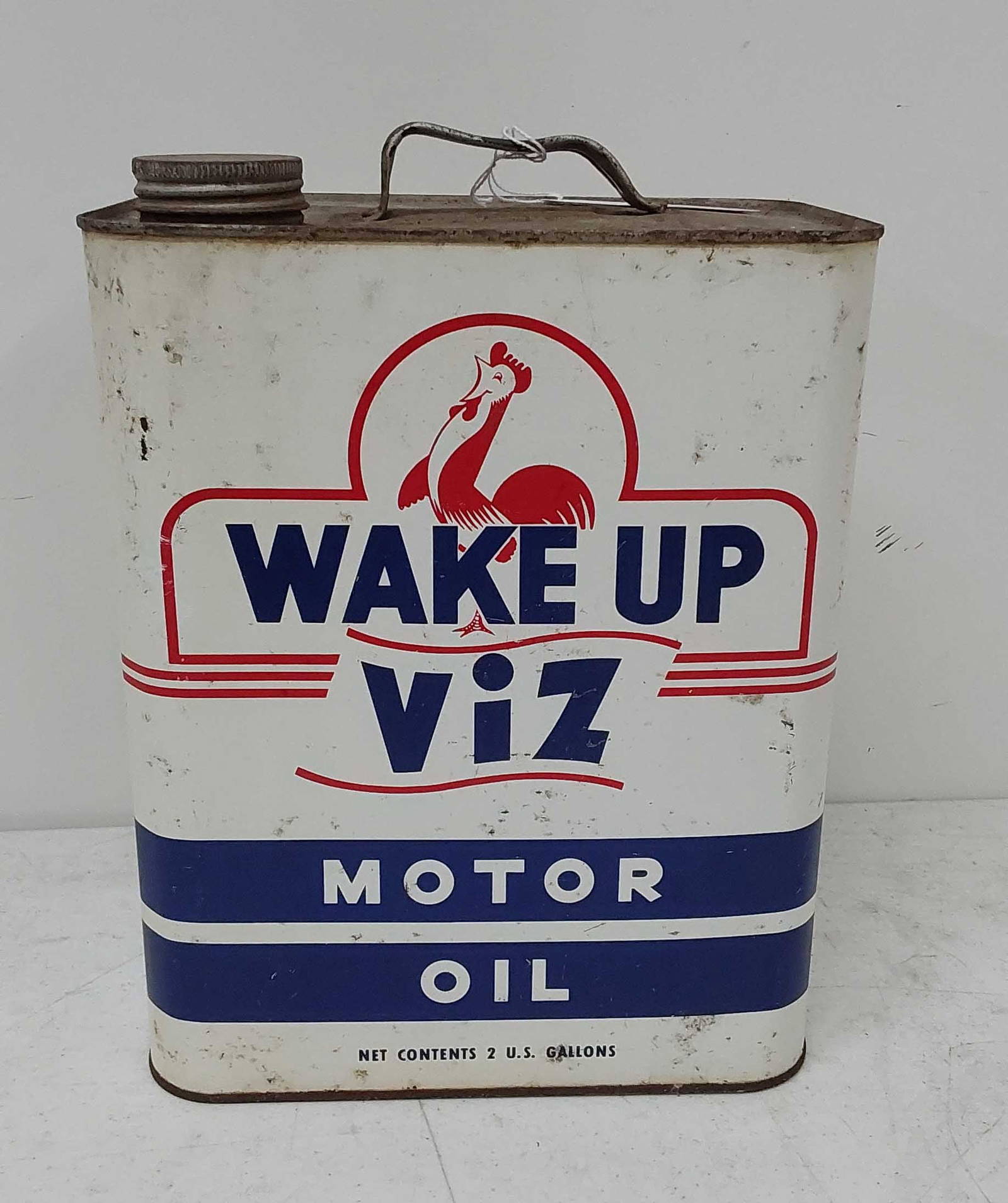 2 Gal Wake Up Viz Motor Oil Can Auction