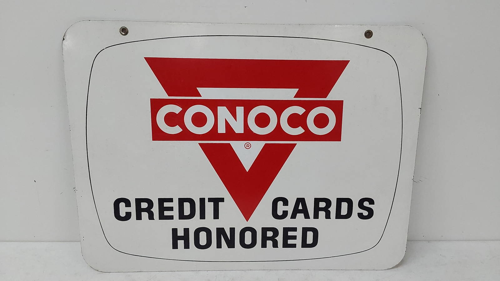Conoco Credit Card Honored Dst Sign Auction