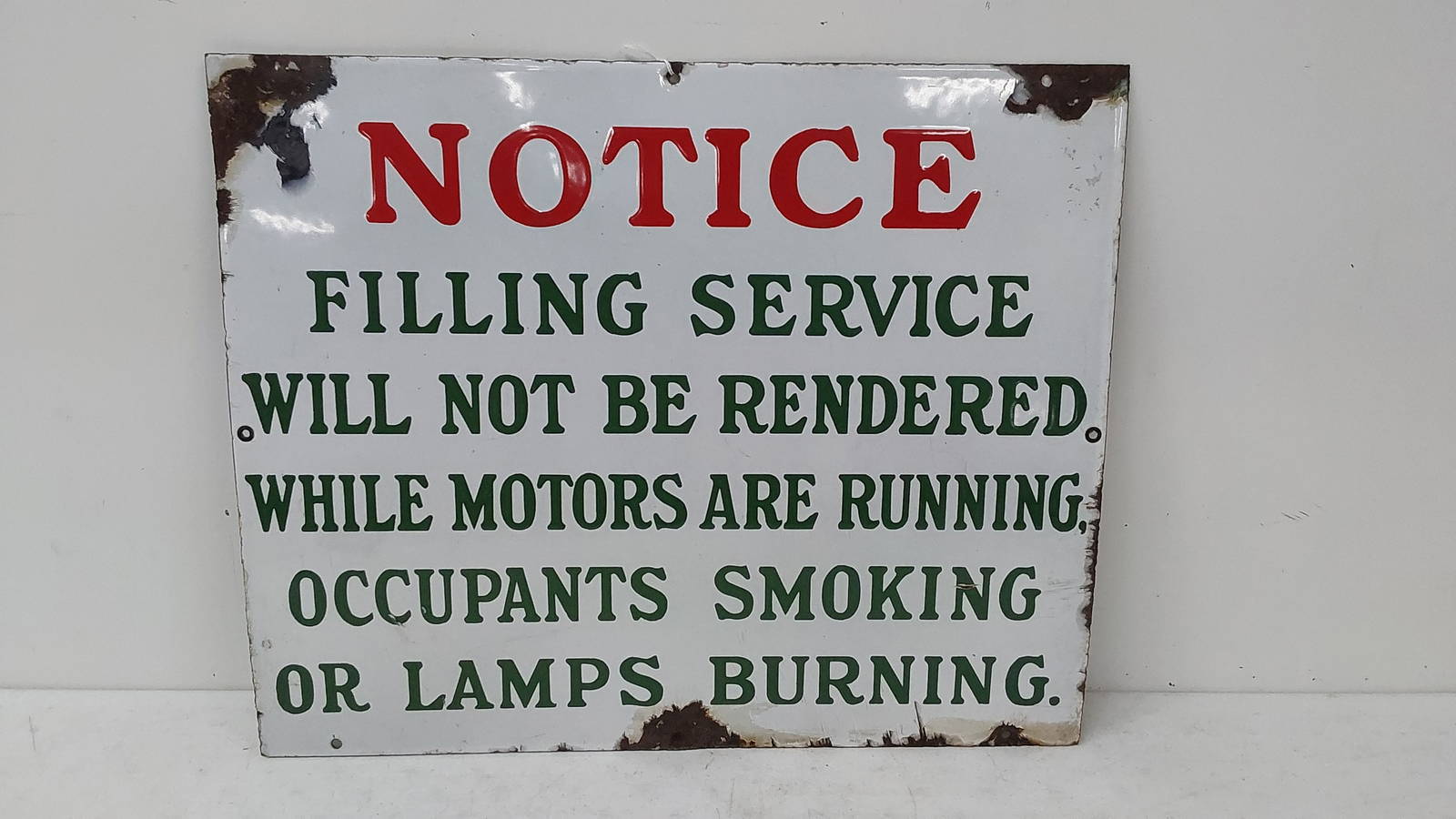 Sinclair Filling Station Service Ssp Sign Auction
