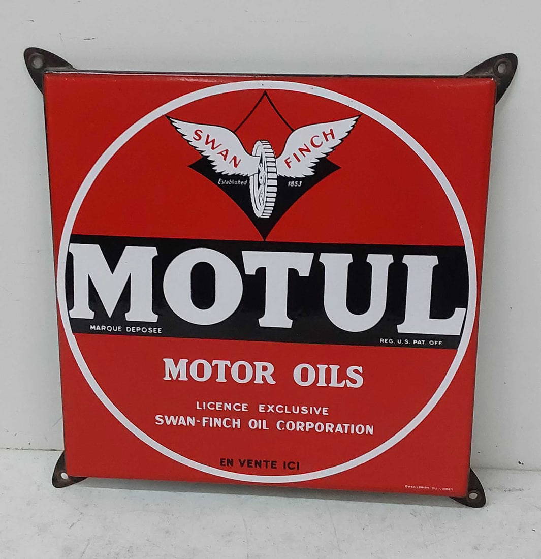 Foreign Motul Motor Oil Sign/plate Auction