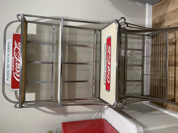 Vintage Coca Cola Bakers Rack