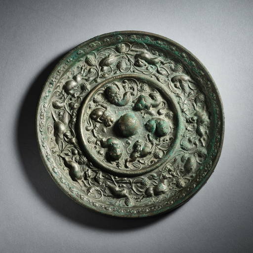 Chinese Bronze Mirror Of Tang Dynasty