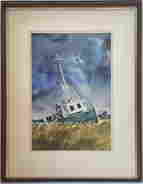 Watercolor of Boats in a Pier (#0007) on Aug 28, 2022 | Dorian Gray ...