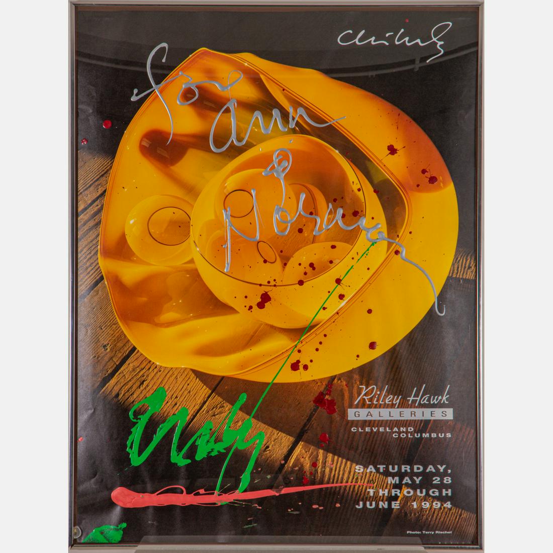 A Dale Chihuly, Seattle, Washington Exhibition Poster, 20th Century ...
