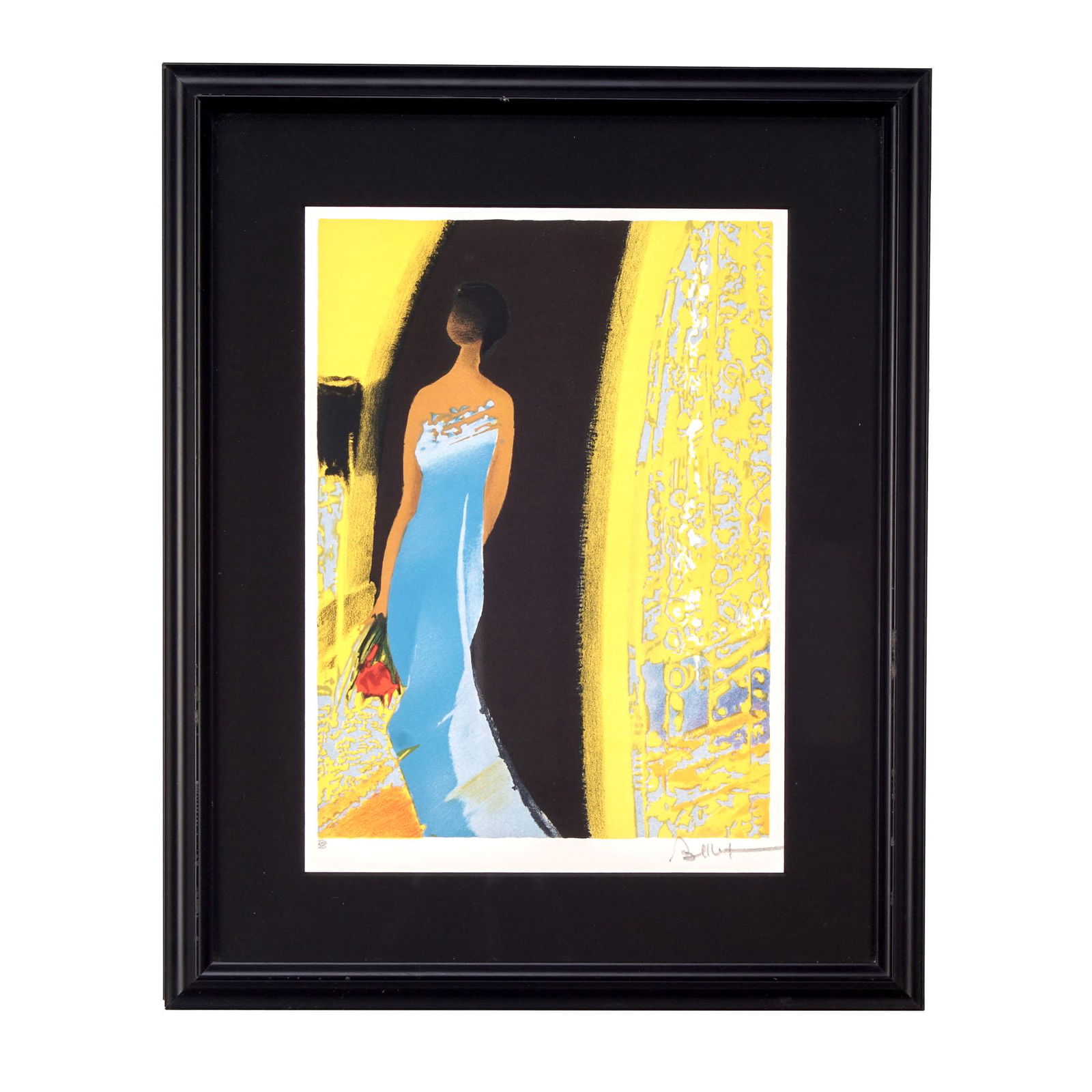 Robe Bleue Limited Edition Lithograph Emile Bellet Art (#1054) on Jan ...