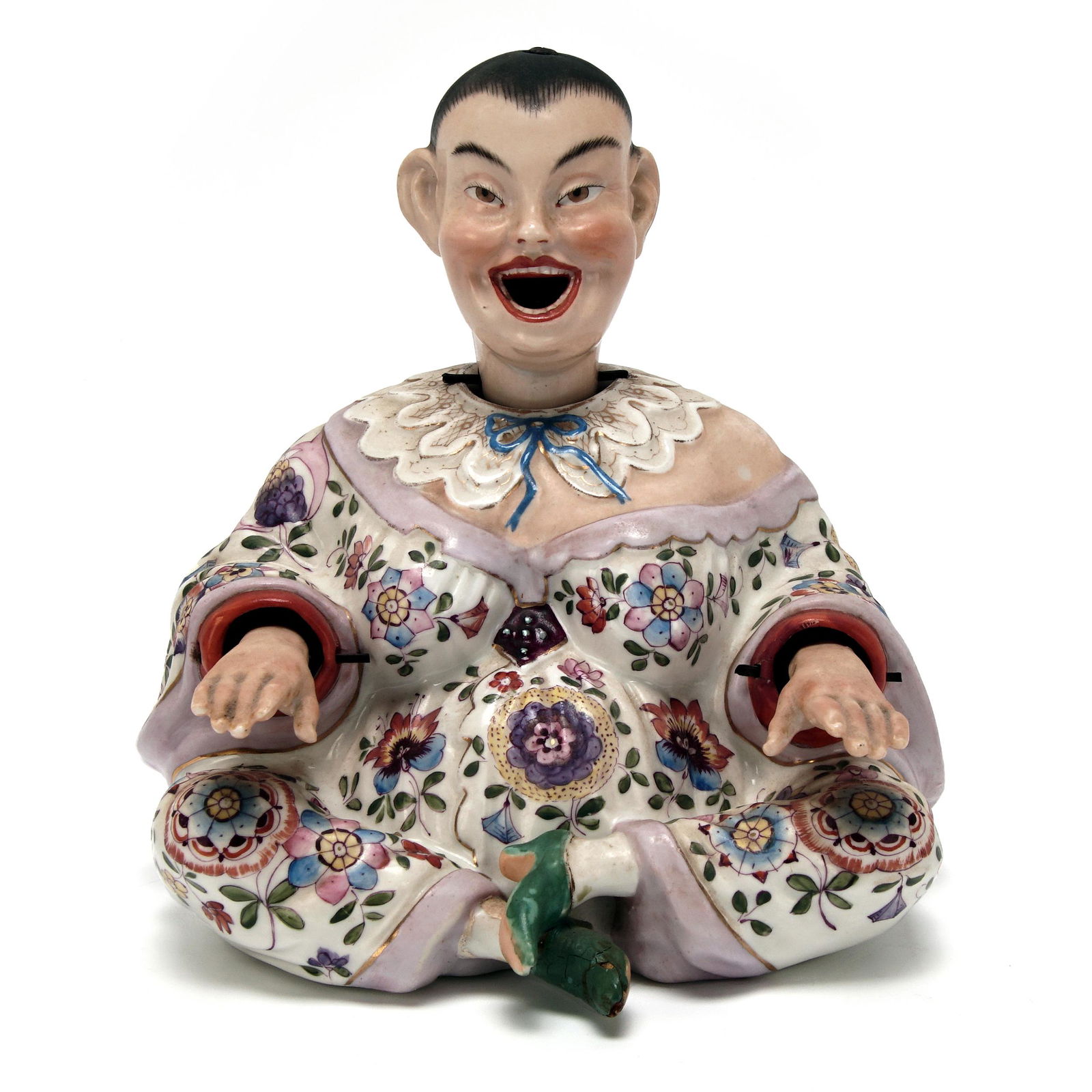 Rare Meissen Porcelain Nodder Pagoda Figure