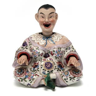 Rare Meissen Porcelain Nodder Pagoda Figure