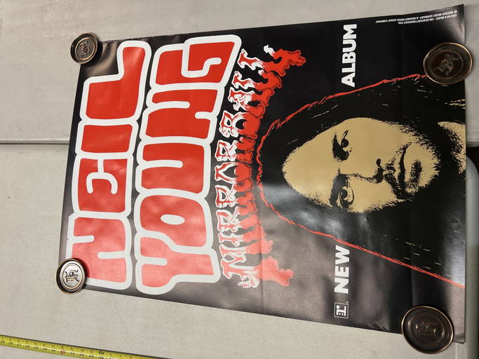 Neil Young Mirrorball Warner Music Germany Music Album Promo Poster