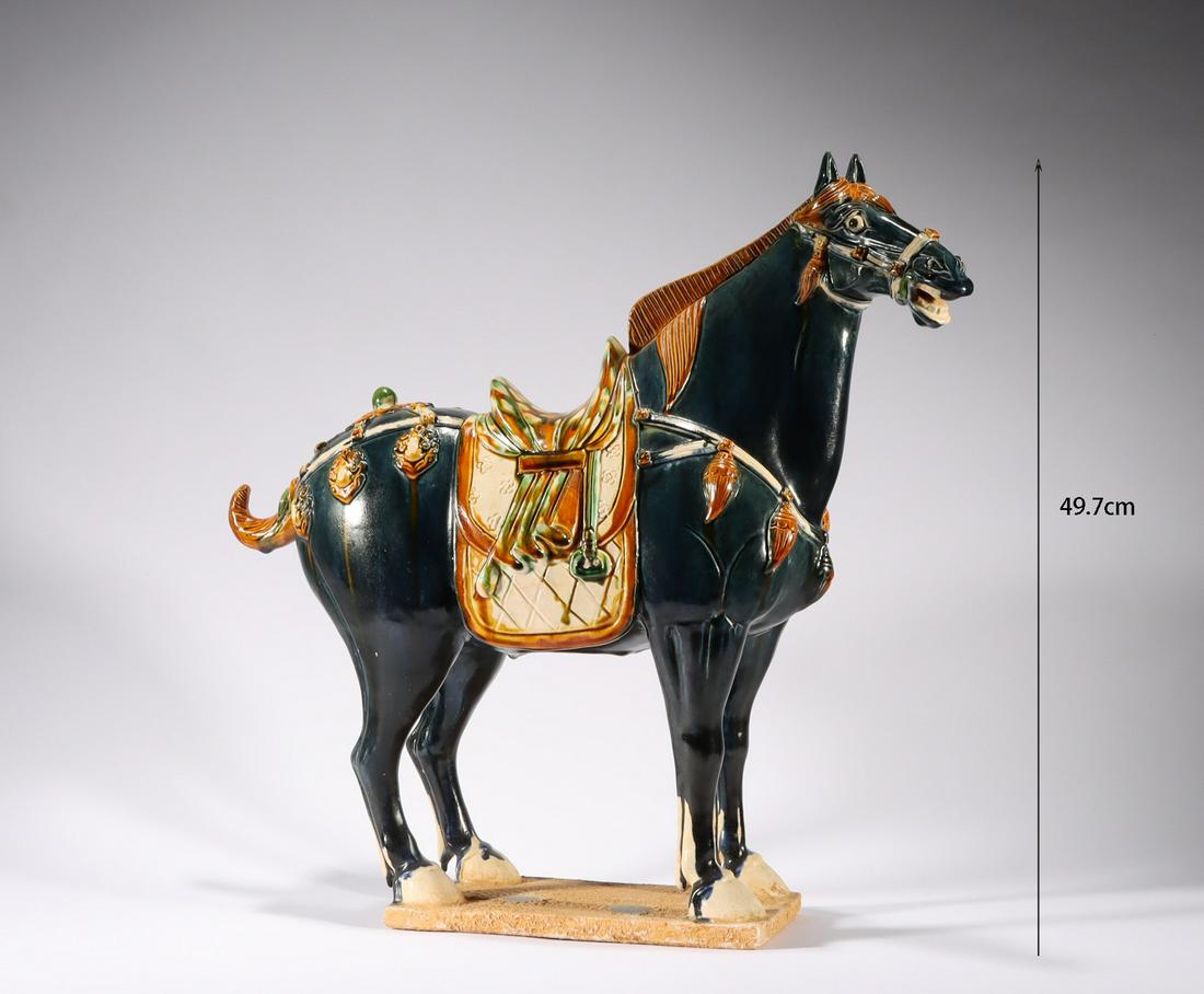 Tang Dynasty Tri Colored Horse