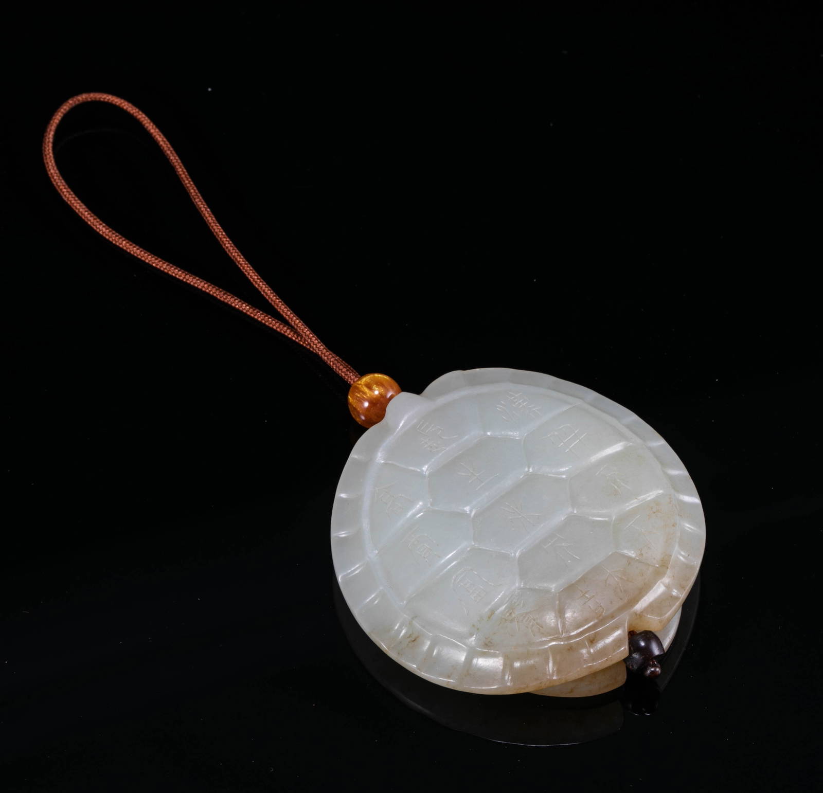 Ming Dynasty Script Jade Turtle Shell Auction