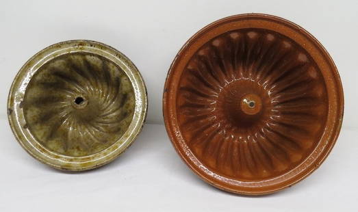Ontario Redware Pudding Molds