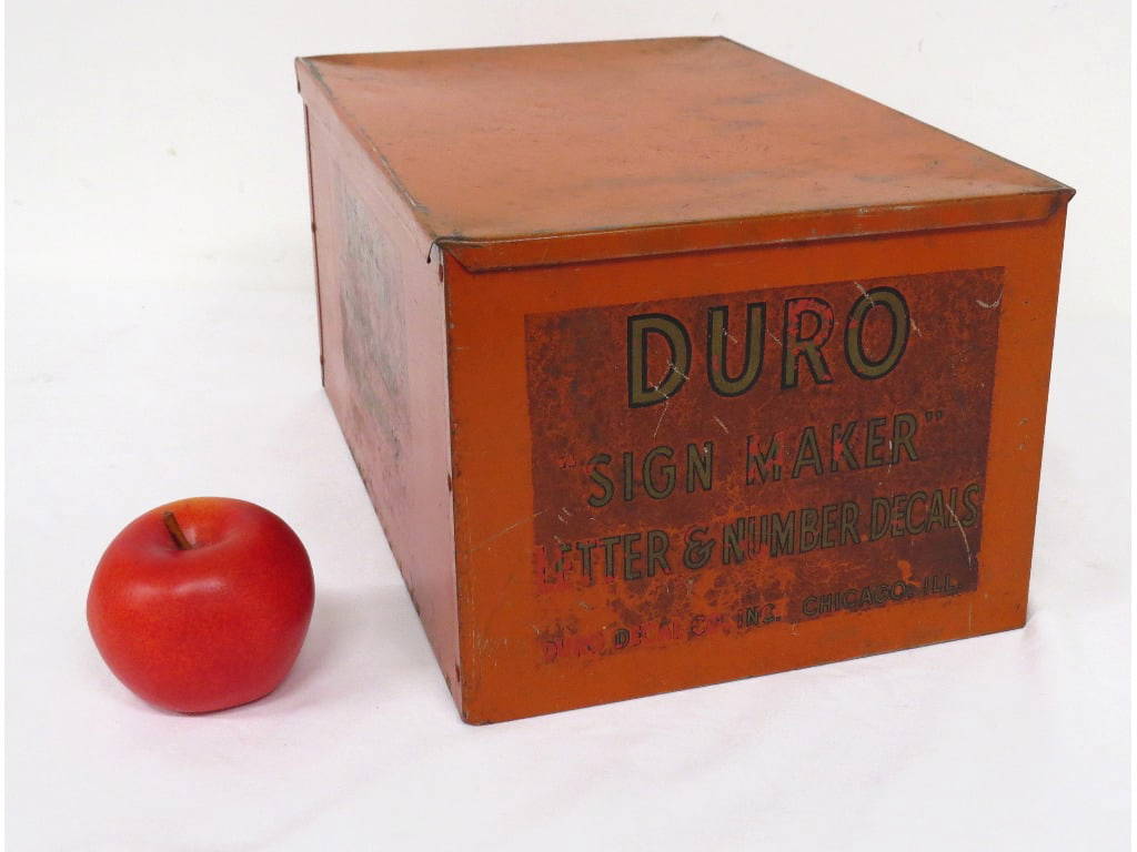 Original Salesman Duro Sign Maker Sales Kit Auction