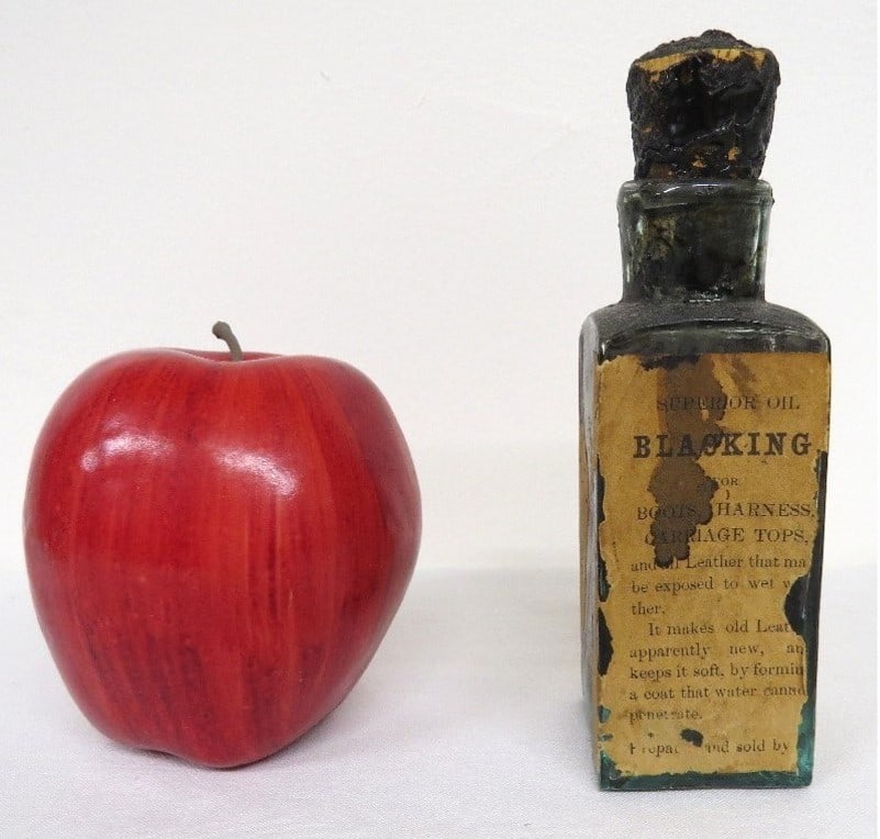 1830's 40's Herkimer County, Ny Label Only Pontiled Blacking Bottle