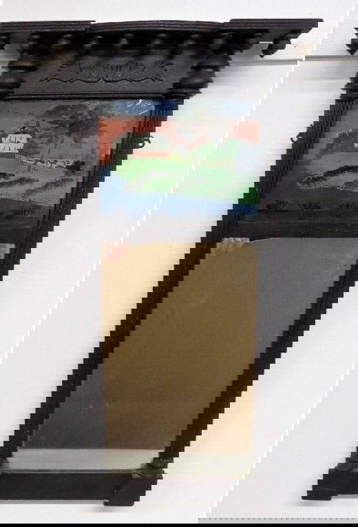 An Empire Split Column Reverse Painted Transom Mirror Auction