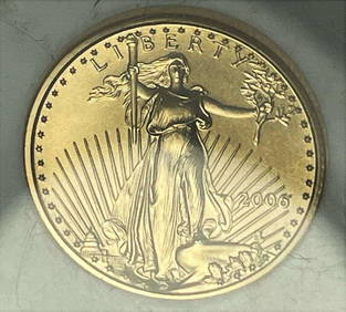 United Stated Gold Vault $5 Solid Gold American Eagle