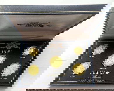 1999 24kt Gold Plated U.s. Coin Set