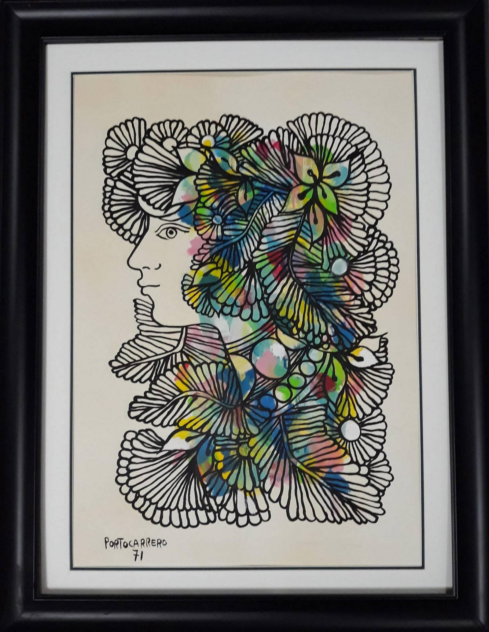 Rene Portocarrero "flora" Auction