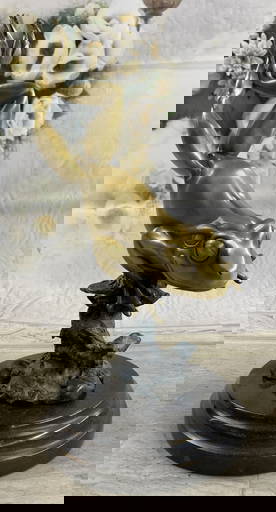 Milo Frog Bronze Sculpture