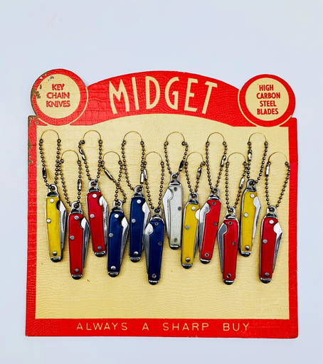 Vintage Midget Key Chain Knives 24 Pieces