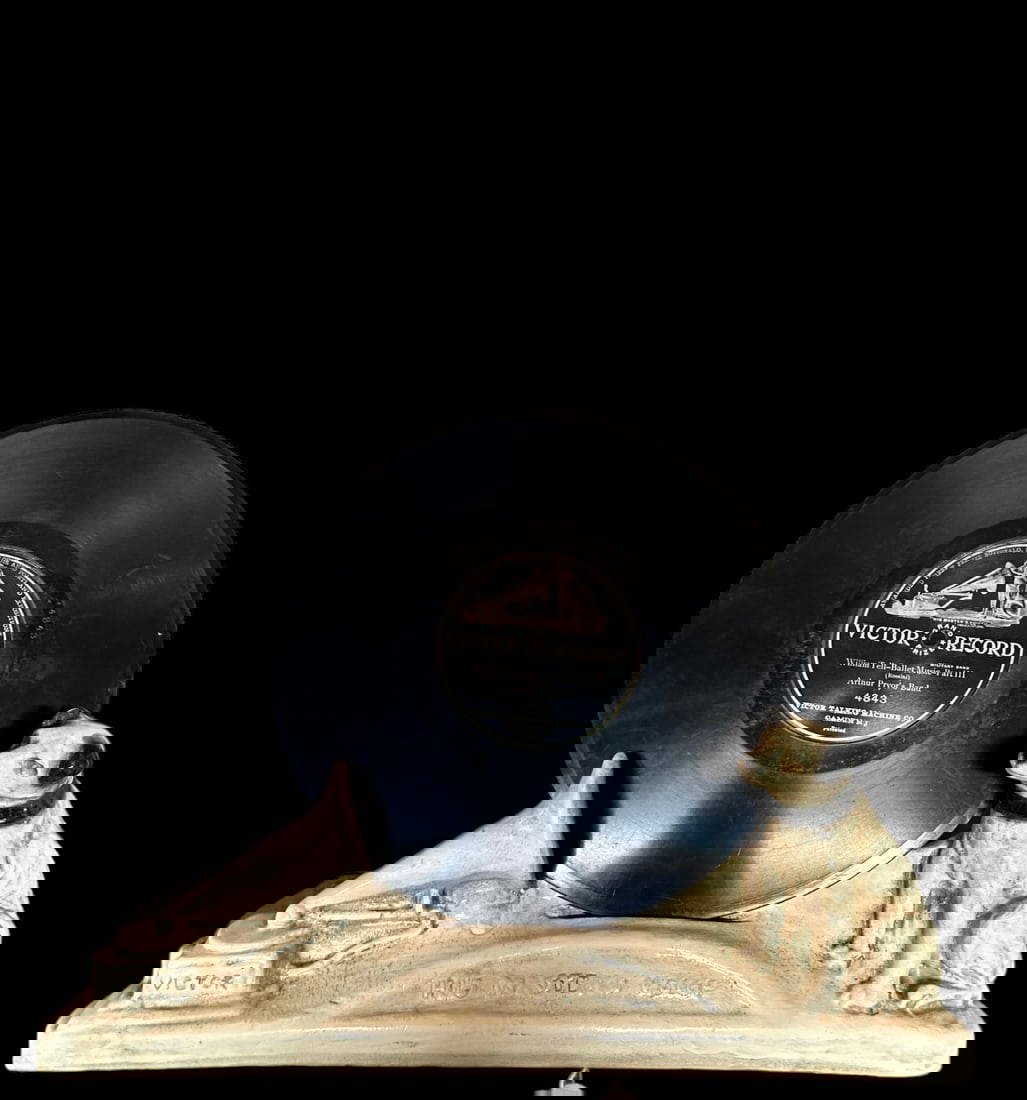 Rca Victor Record Holder Nipper Dog Phonograph Radio Statue Art Deco ...