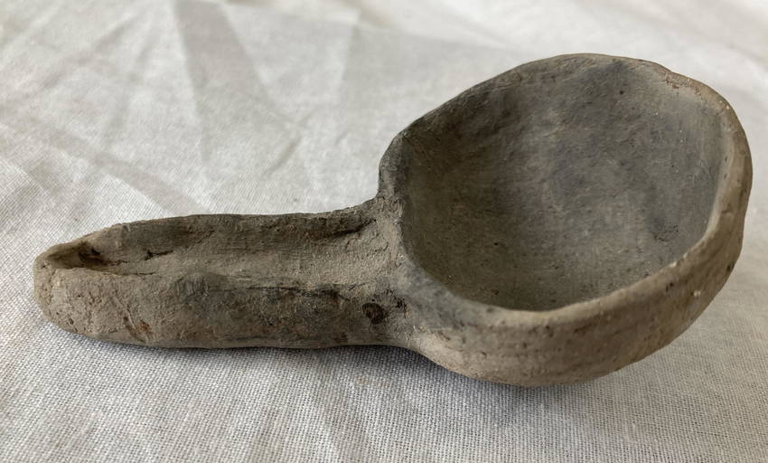 Prehistoric Anasazi Clay Spoon Native American Ladle