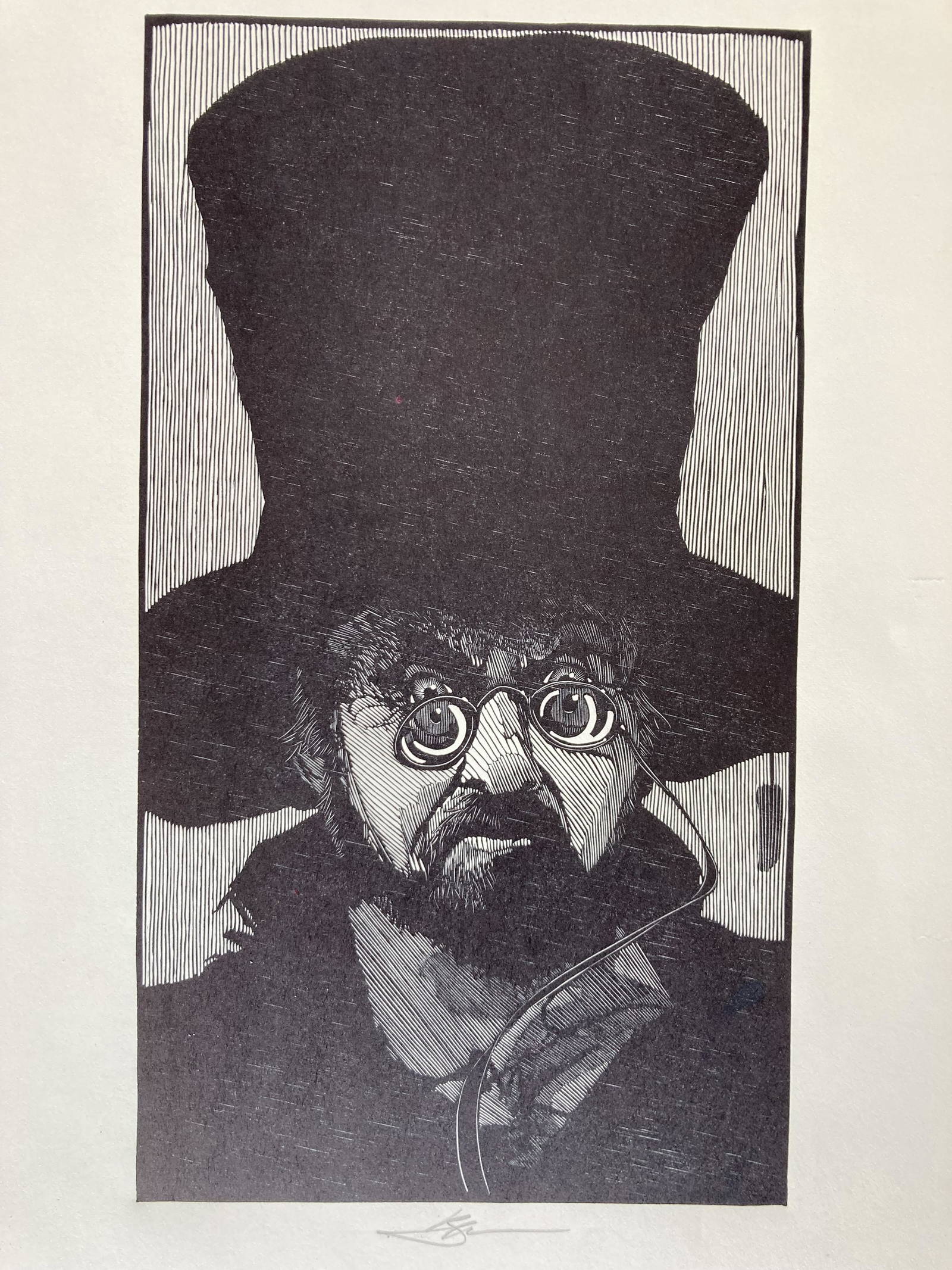 Barry Moser Signed Mad Hatter Pennyroyal Press Alice In Wonderland Auction