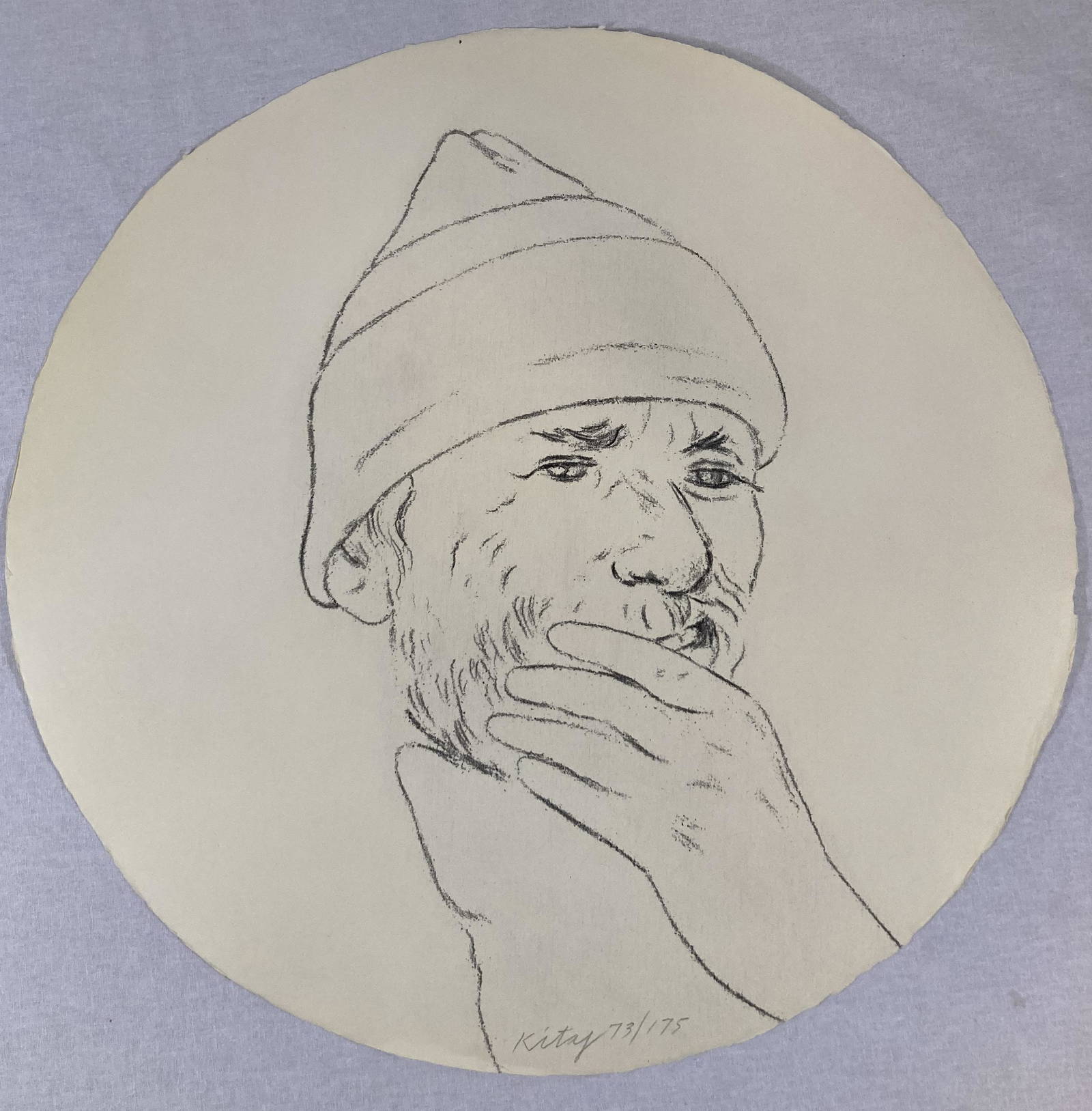 R. B. Kitaj Pencil Signed 1984 Self Portrait In A Convex Mirror Limited ...