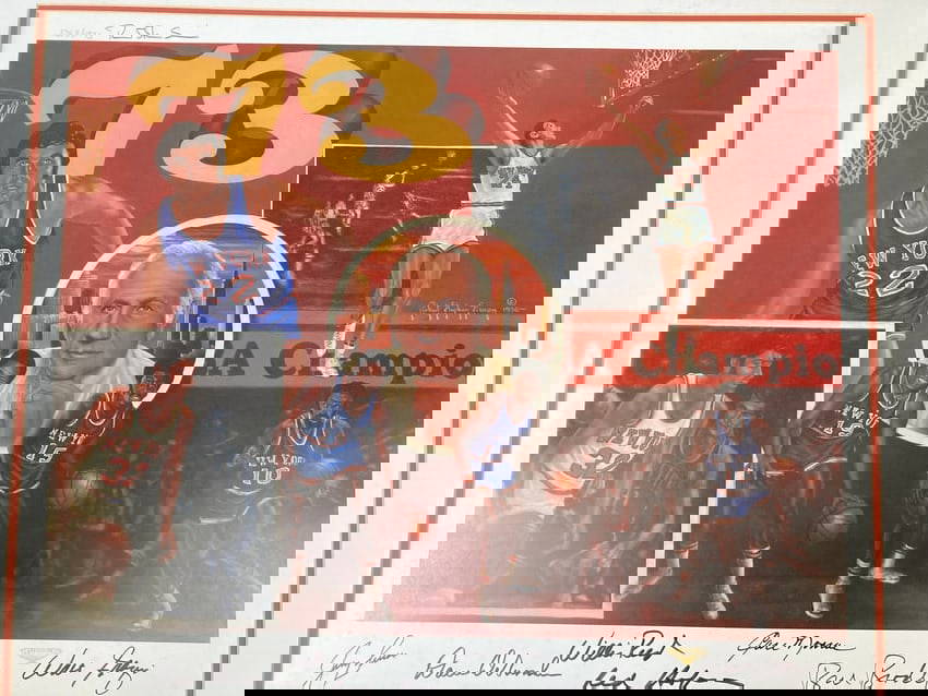 New York Knicks 1973 Signed X 8 Autographed World Championship ...