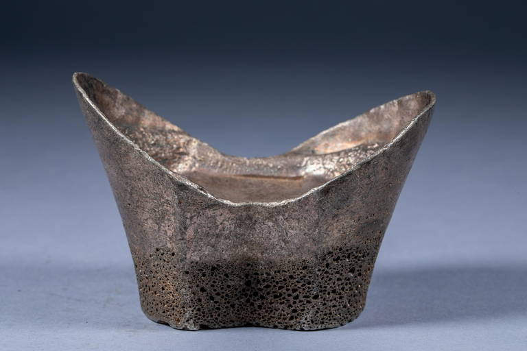 Fifty Taels Of Silver Ingots In Tai'an County, Guangxu Year, Qing ...