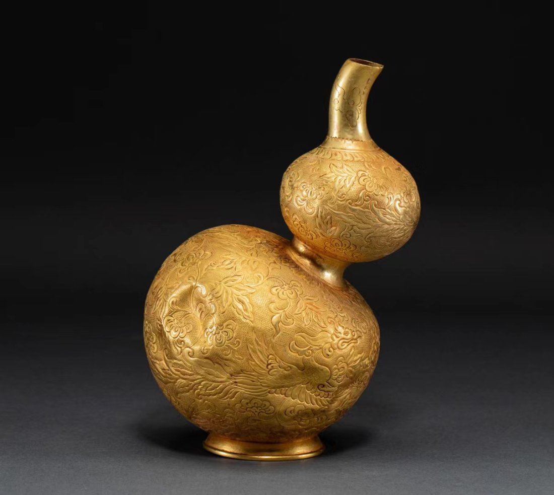 Before The Ming Dynasty, There Were Gold Gourds Carved With Phoenix ...