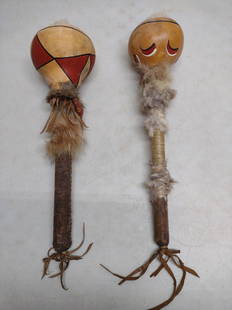 Pair Native American Ceremonial Pieces