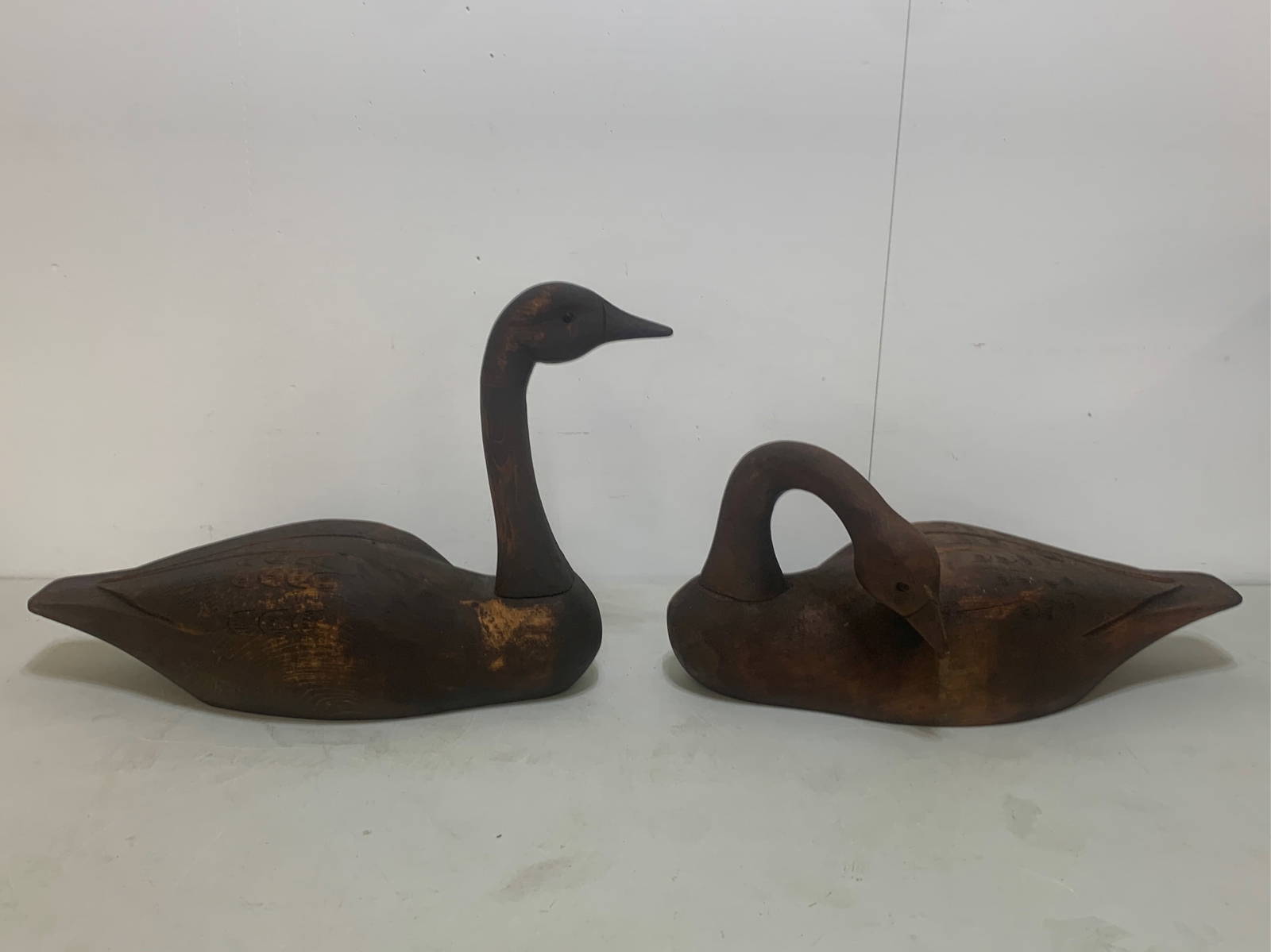 Artist Made Wooden Geese Auction