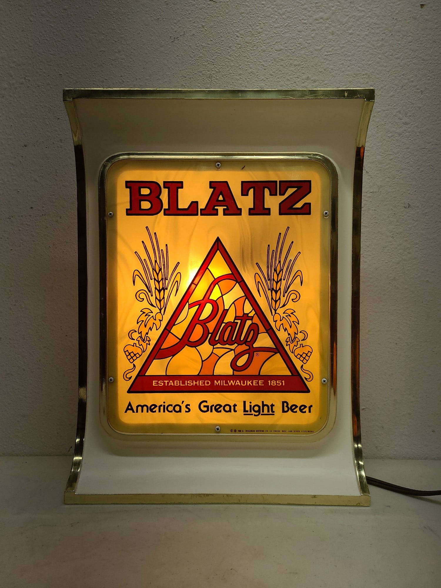 1981 Blatz Lighted Beer Sign Auction